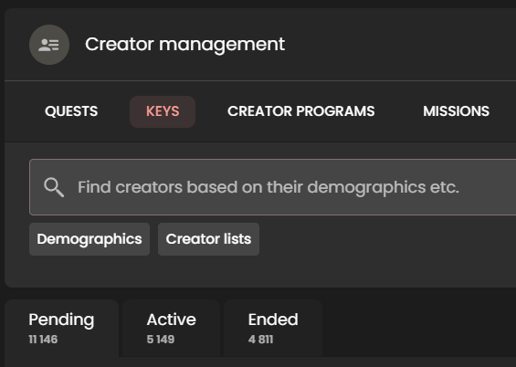 Creator Management - how it works
